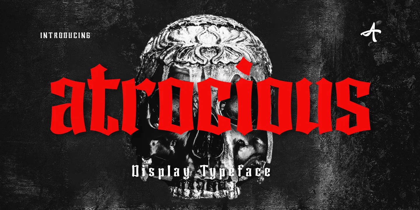 Atrocious - Display Typeface - Ardyanatypes Design Studio